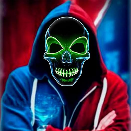 Halloween Deal – LED Skeleton Mask – McSplat